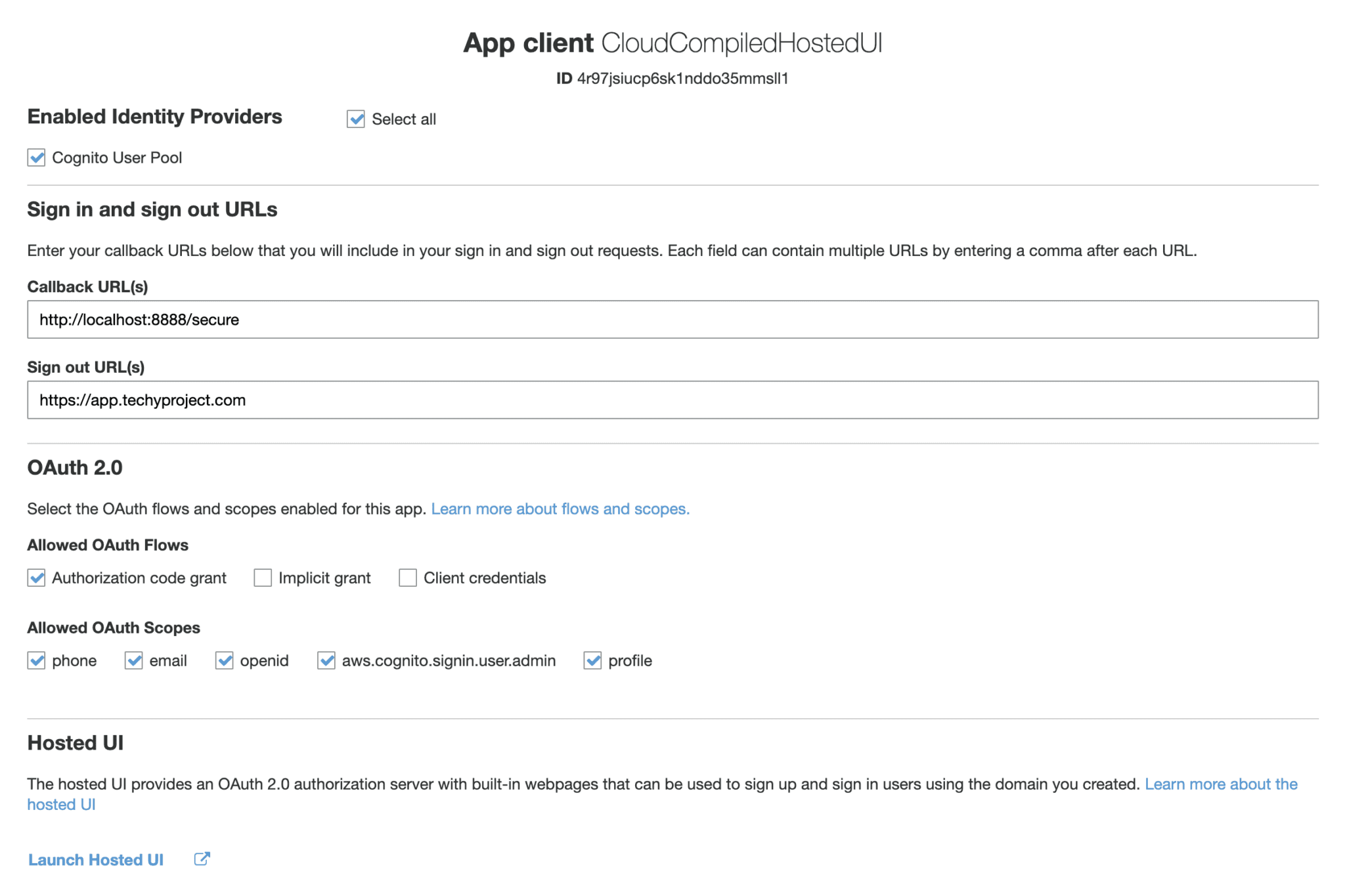 Amazon Cognito Hosted UI Tutorial – Full Example – Cloud Compiled