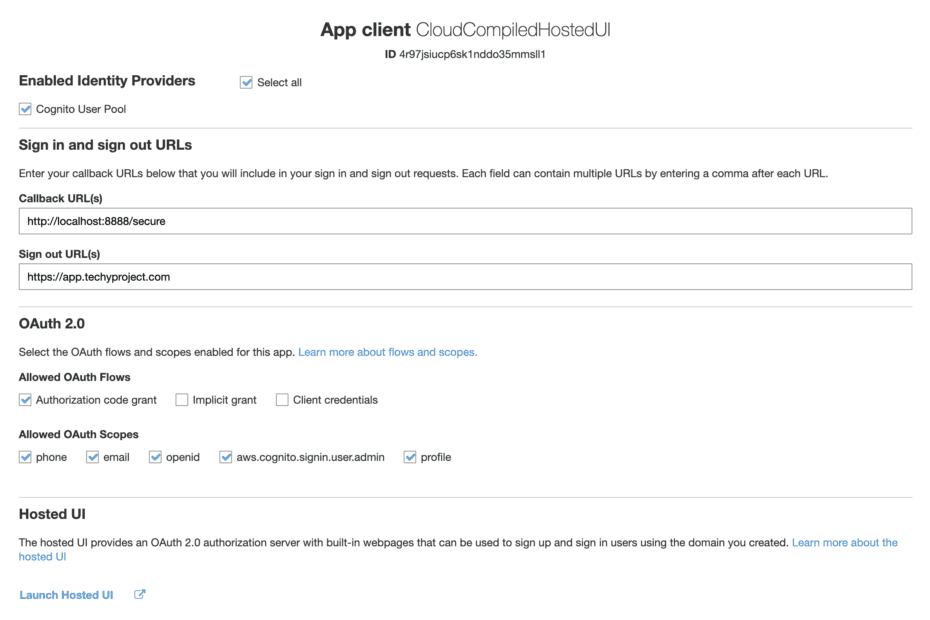 Amazon Cognito Hosted UI Tutorial – Full Example – Cloud Compiled